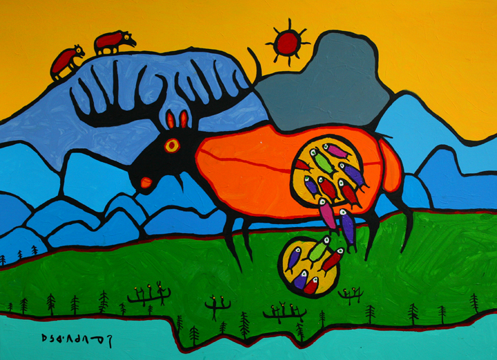 Norval Morrisseau original paintings